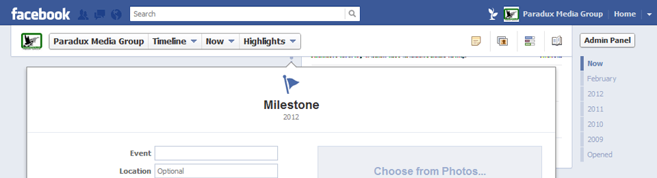 New Facebook Milestone Feature For Small Businesses